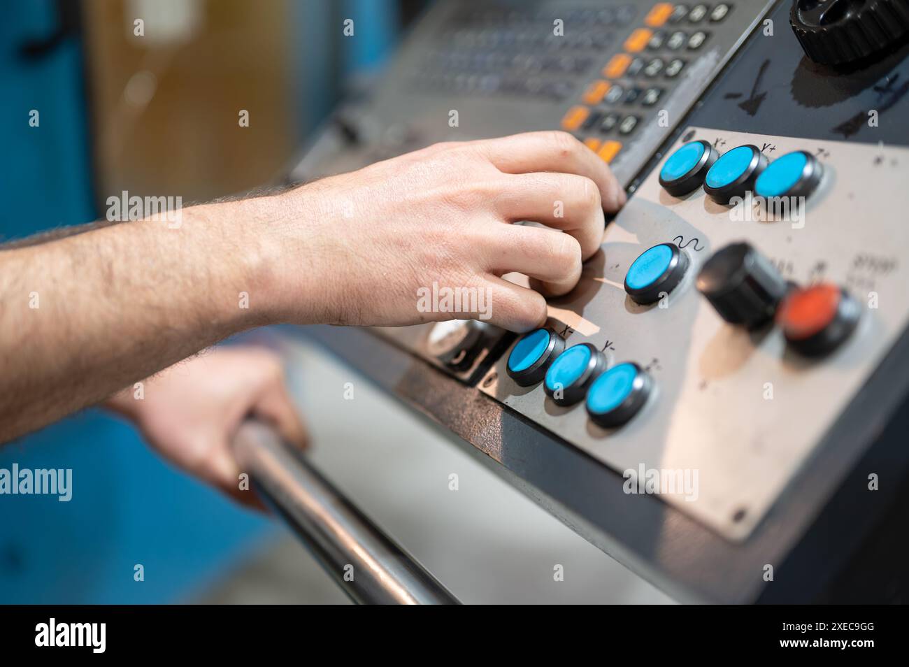 Control buttons on cnc machine hi-res stock photography and images - Alamy