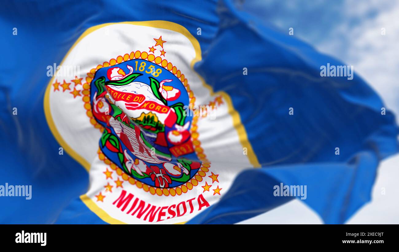 Minnesota circle flag hi-res stock photography and images - Alamy