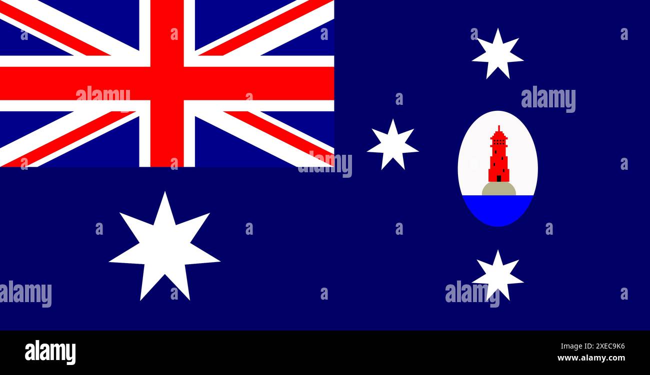 Australian blue ensign Flag. Illustration of Australian blue ensign ...