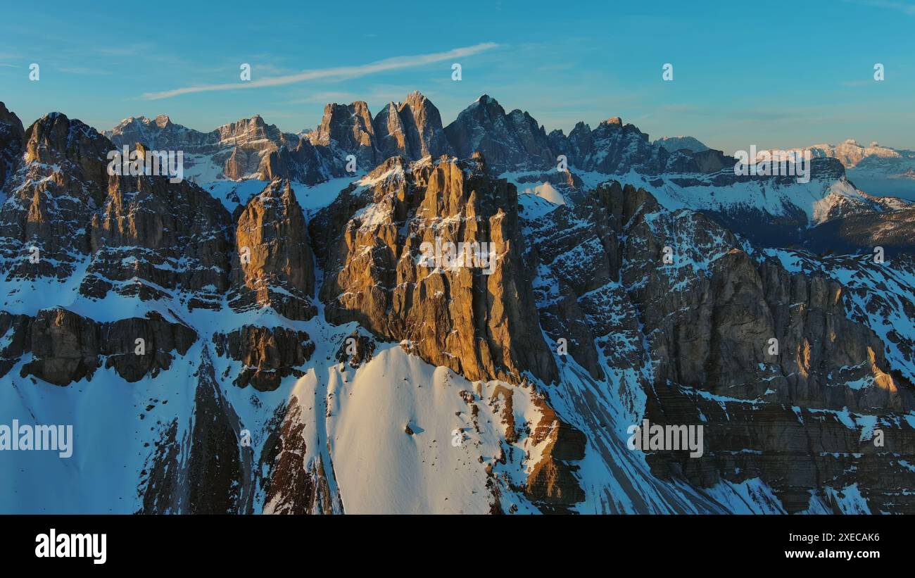 Beautiful sunrise over snow hi-res stock photography and images - Alamy