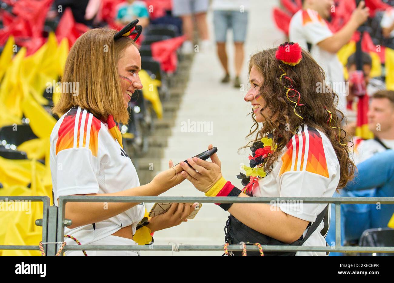DFB fans in the group A stage match GERMANY - SWITZERLAND 1-1 of the ...