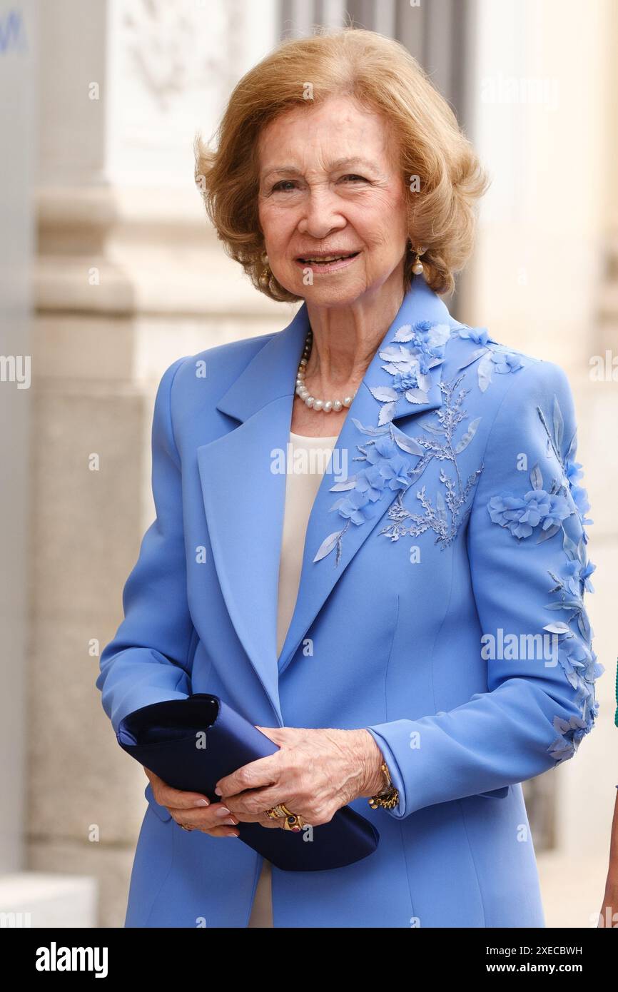 Madrid, Spain. 27th June, 2024. Queen Sofia of Spain at the Marques de ...