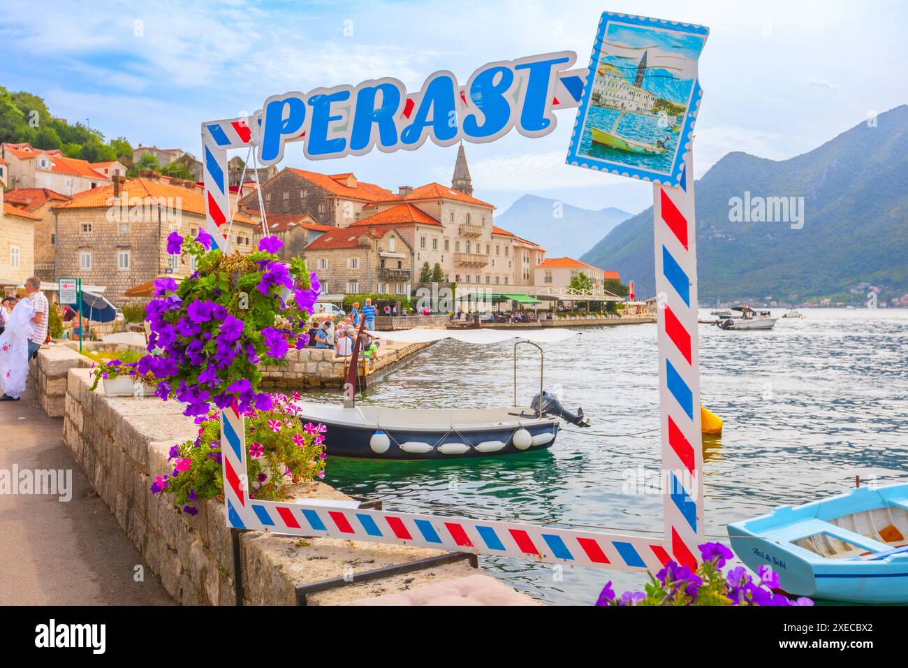 Perast, Montenegro scenic panorama of historic town Stock Photo - Alamy