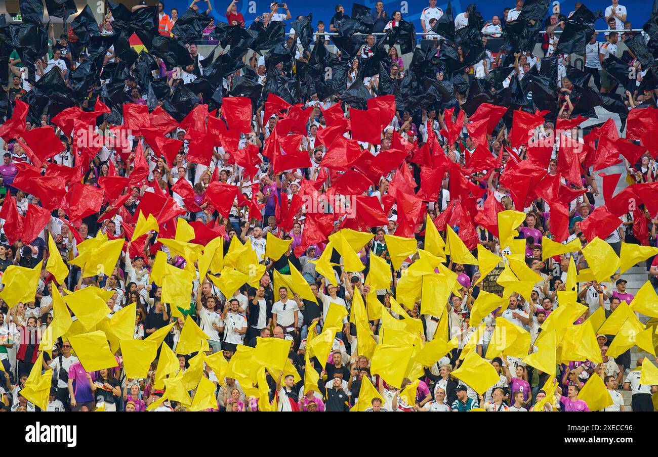 DFB fans in the group A stage match GERMANY - SWITZERLAND 1-1 of the ...