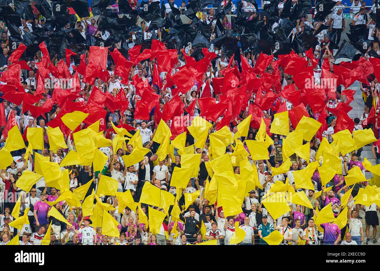 DFB fans in the group A stage match GERMANY - SWITZERLAND 1-1 of the ...