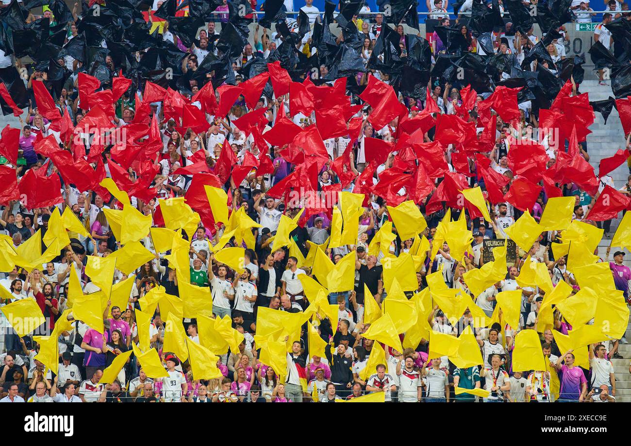 DFB fans in the group A stage match GERMANY - SWITZERLAND 1-1 of the ...