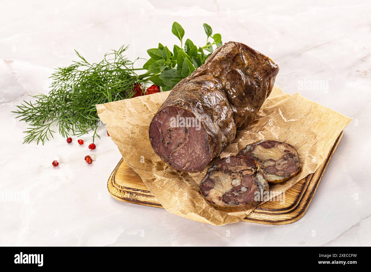 Kazy - traditional Kazakh horse meat sausage Stock Photo - Alamy