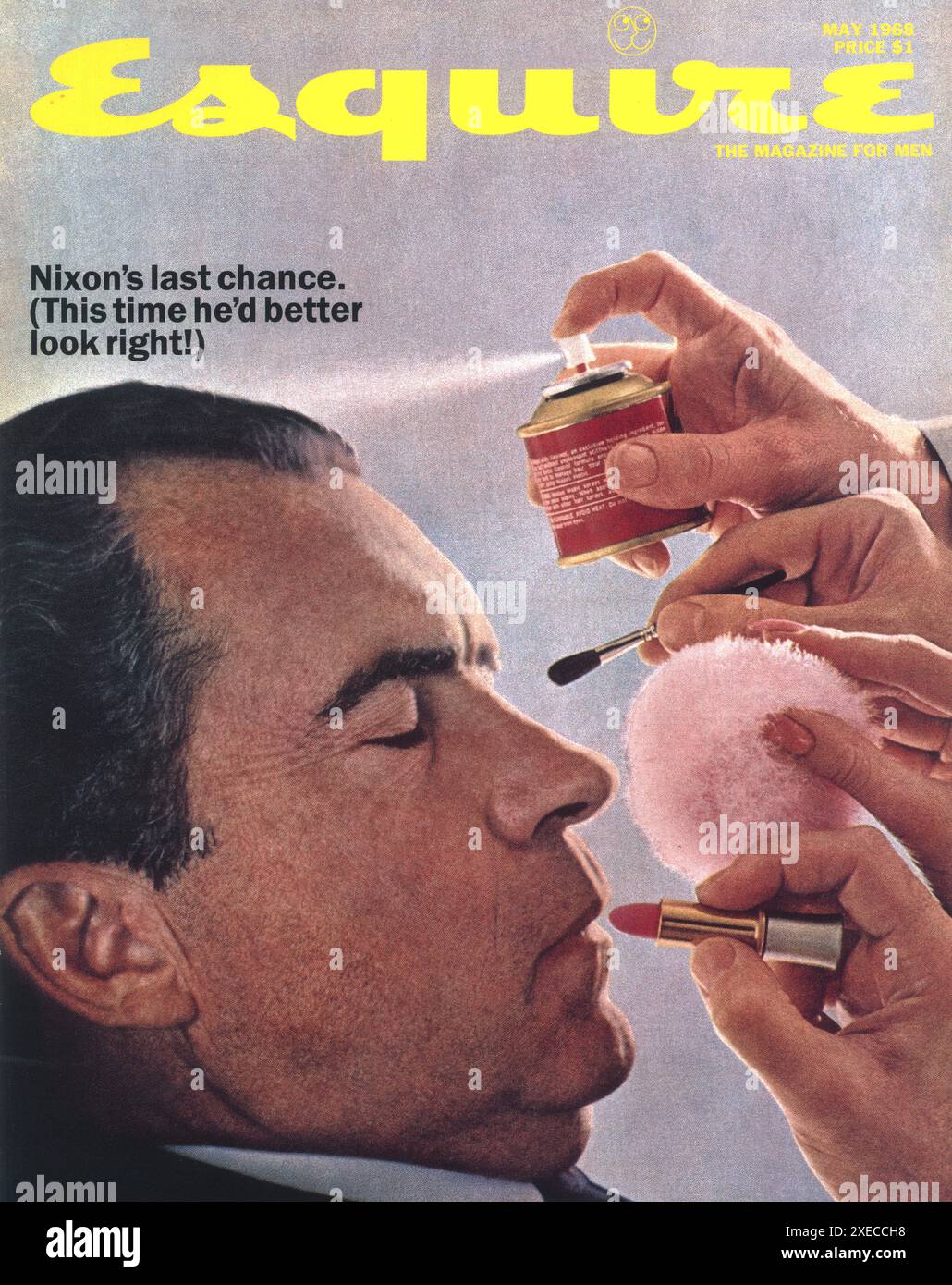 May 1968 Esquire cover - Richard Nixon. Designed by George Lois Stock ...