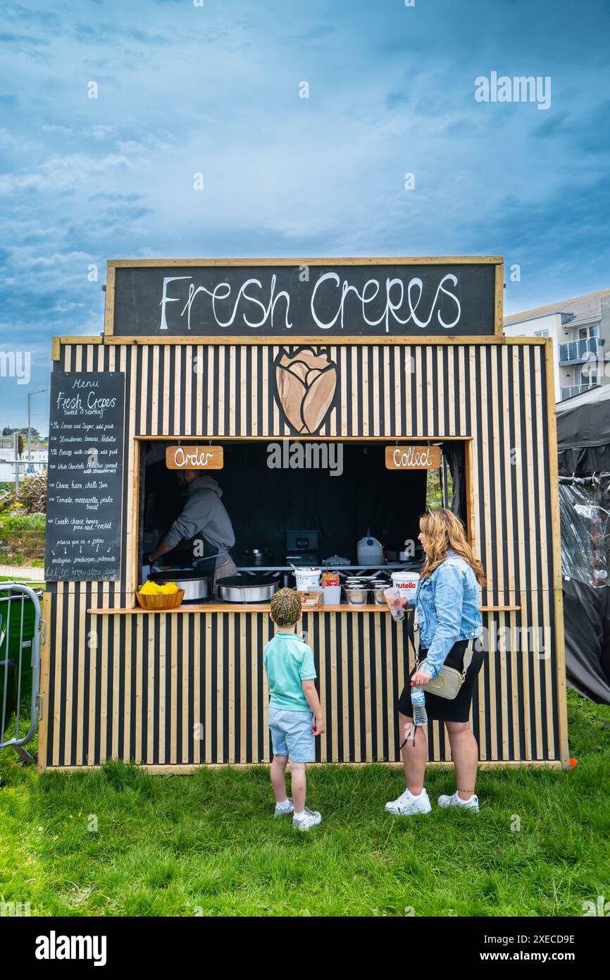Fresh Crepes street food stall at the Cornwall Street Food festival in ...