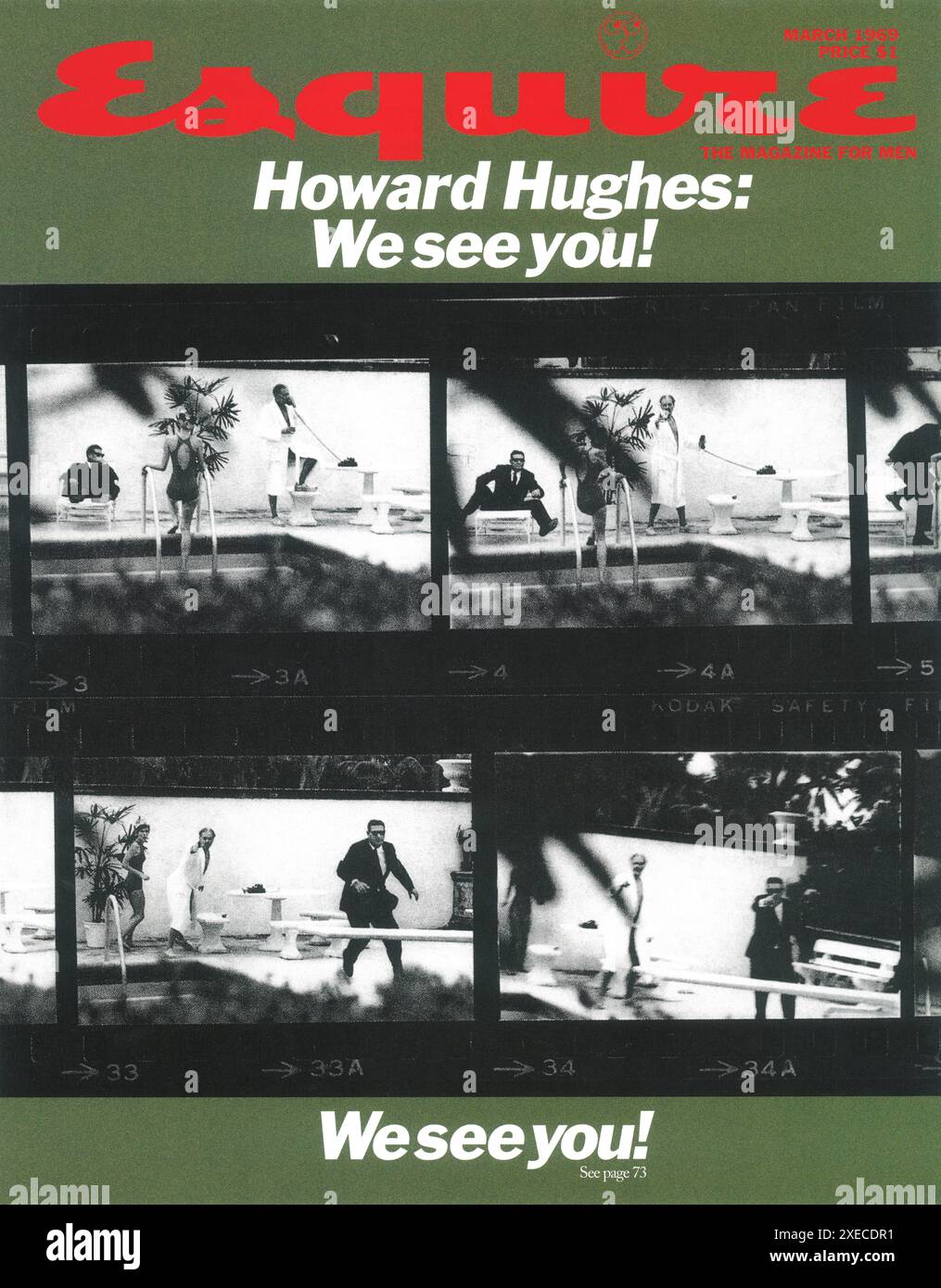 March 1969 Esquire magazine cover- Howard Hughes. George Lois Design ...