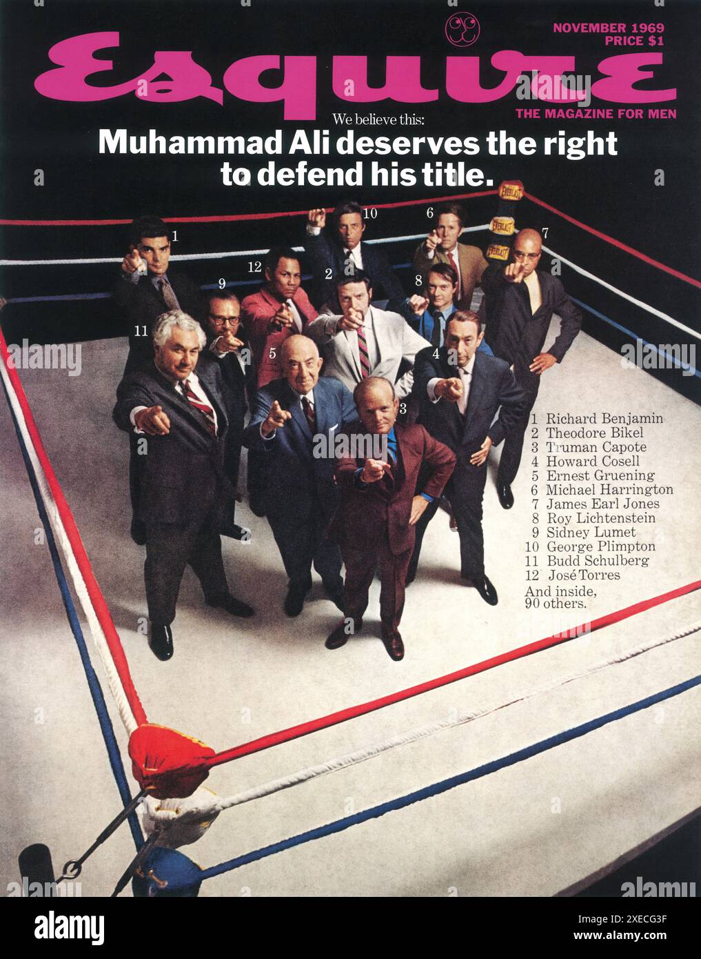 November 1969 Esquire magazine cover- Muhammad Ali deserves the right ...
