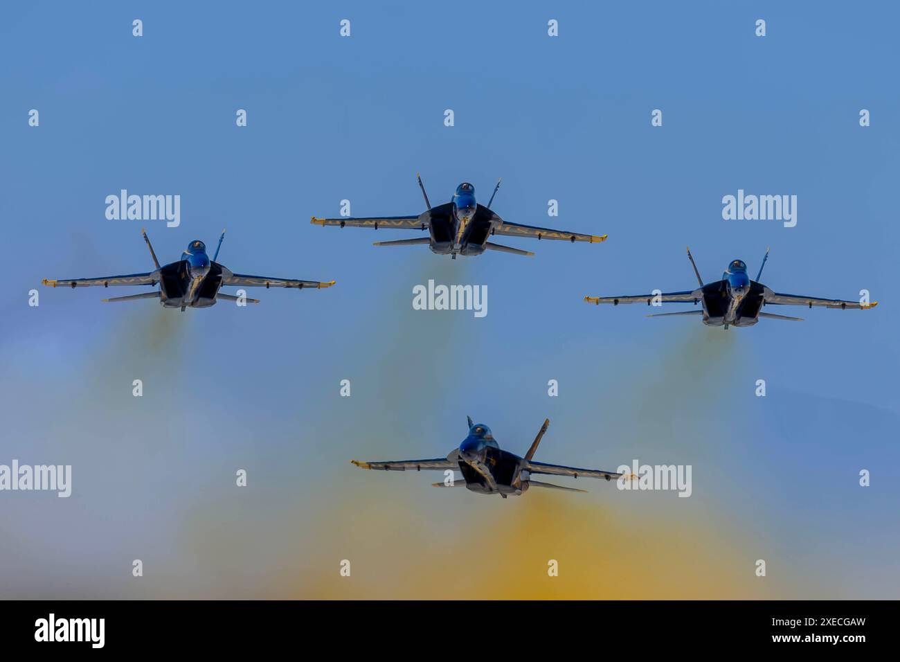 Blue Angels Soar: Precision Practice for Season Debut Stock Photo - Alamy