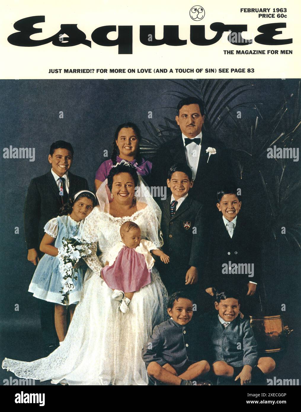 February 1963 Esquire magazine cover - Just Married. George Lois Design ...