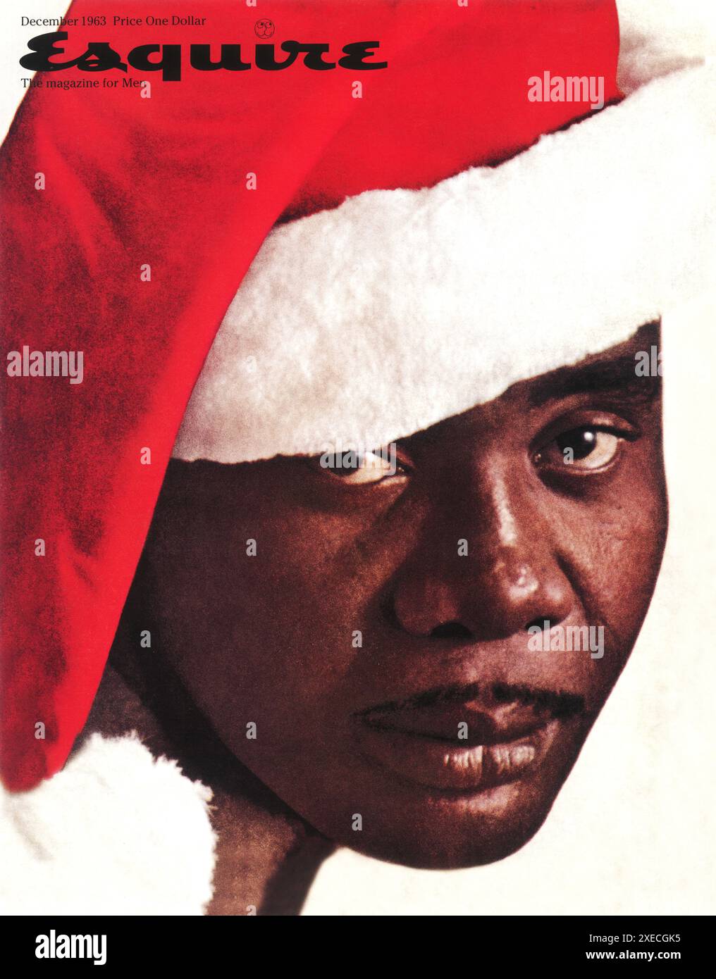 December 1963 Esquire magazine cover - Sonny Liston as black Santa ...