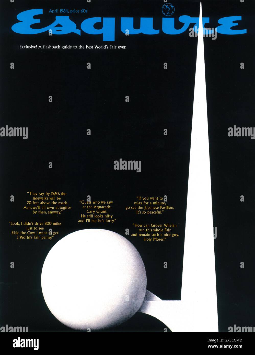 April 1964 Esquire magazine cover with World's Fair. Designed by George ...