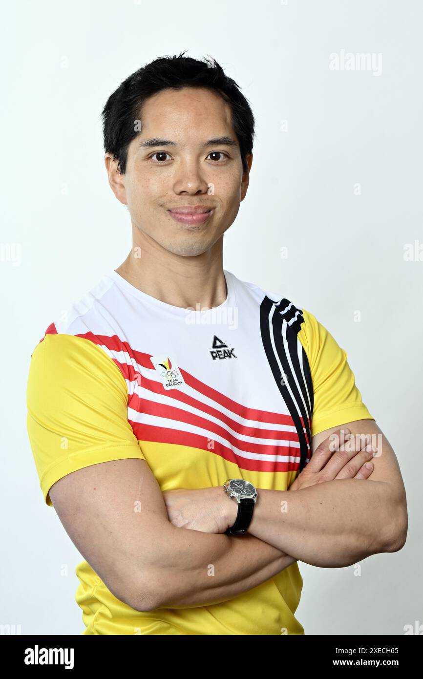 Brussels, Belgium. 27th June, 2024. Bao Truong poses for the photographer during a photoshoot ...