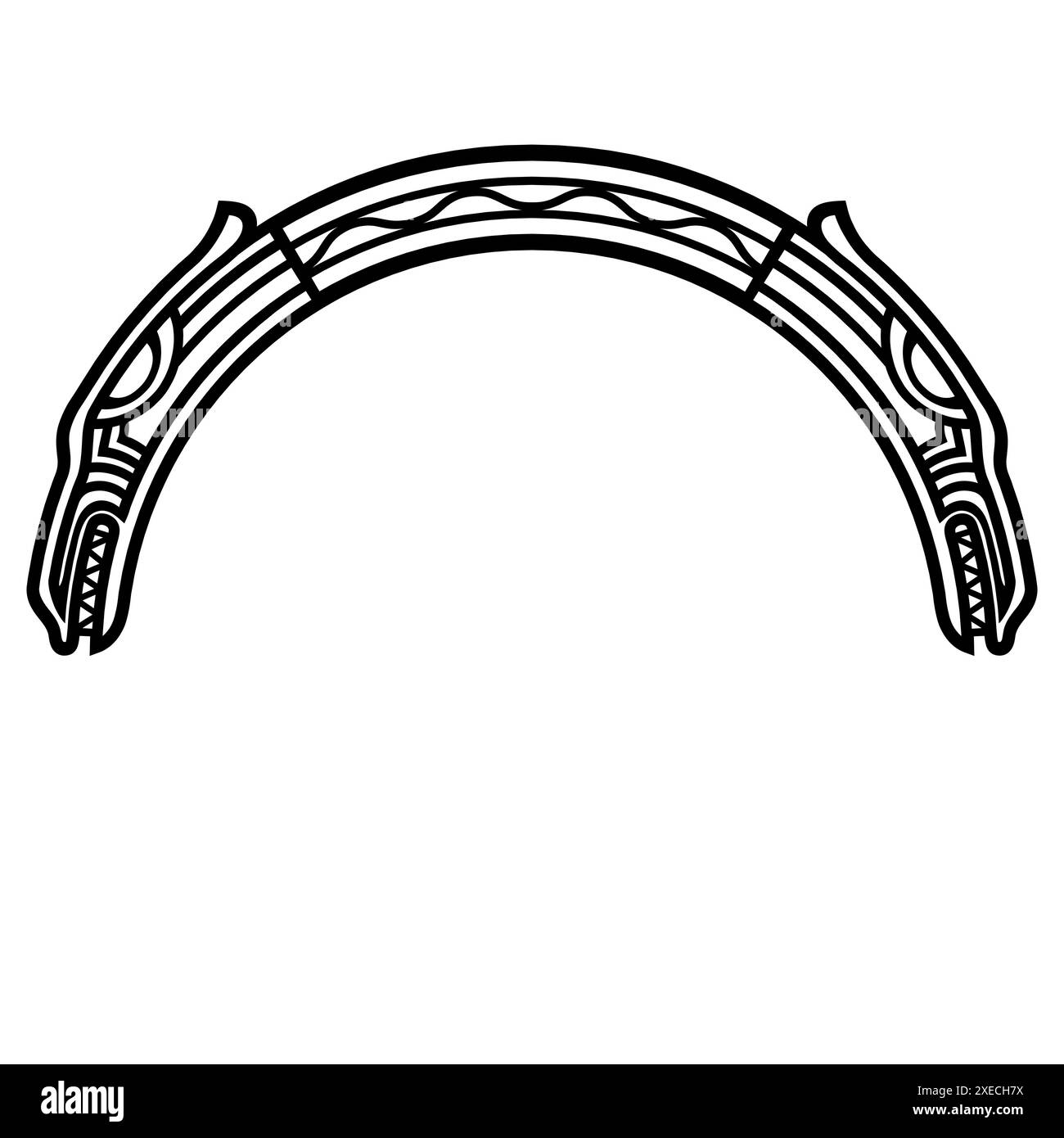 Ancient Celtic, Scandinavian mythological symbol of dragon. Celtic knot ...