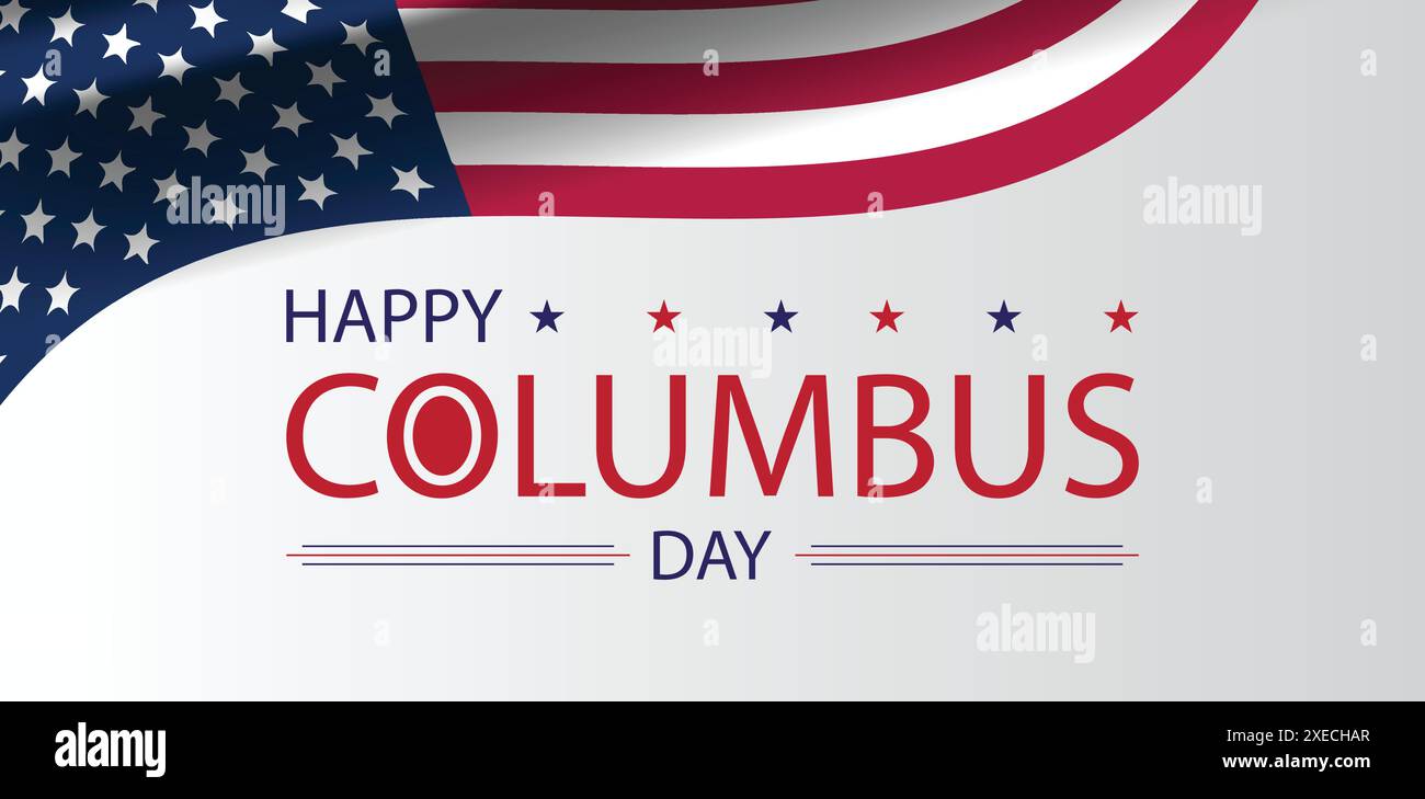 Celebrating Columbus Day A Day of Discovery and Reflection Stock Vector ...