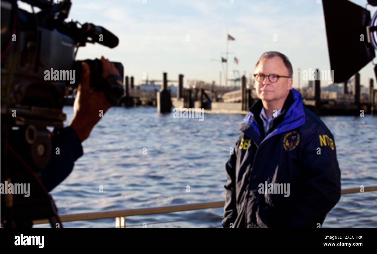 NTSB Board Member Robert L. Sumwalt being interviewed on January 10 ...