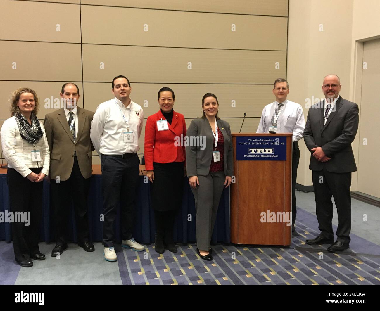 Vice Chairman Bella Dinh-Zarr with NTSB investigators, who presented on ...