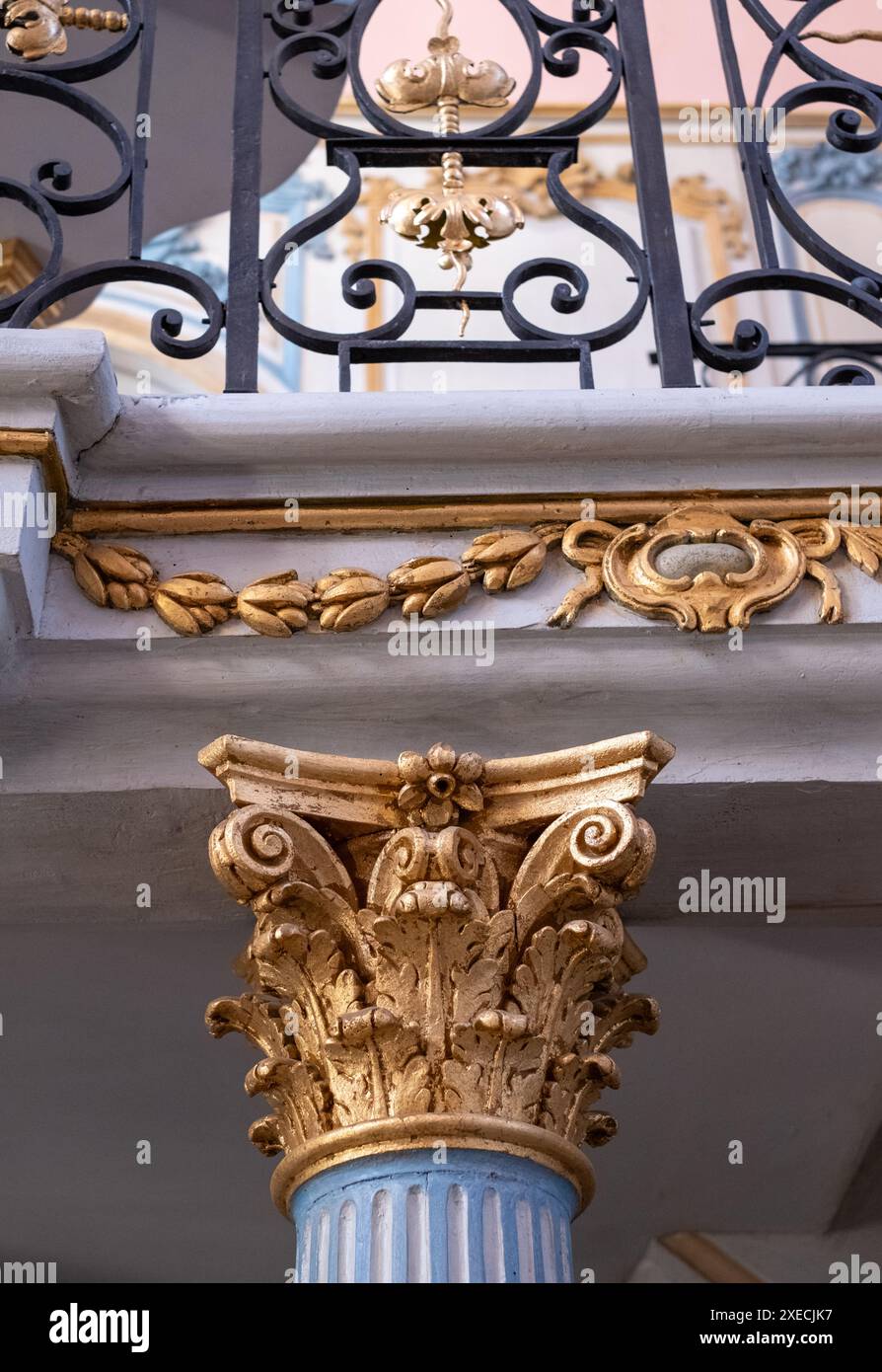 France. The highly ornate historic 18th century Cavaillon synagogue ...