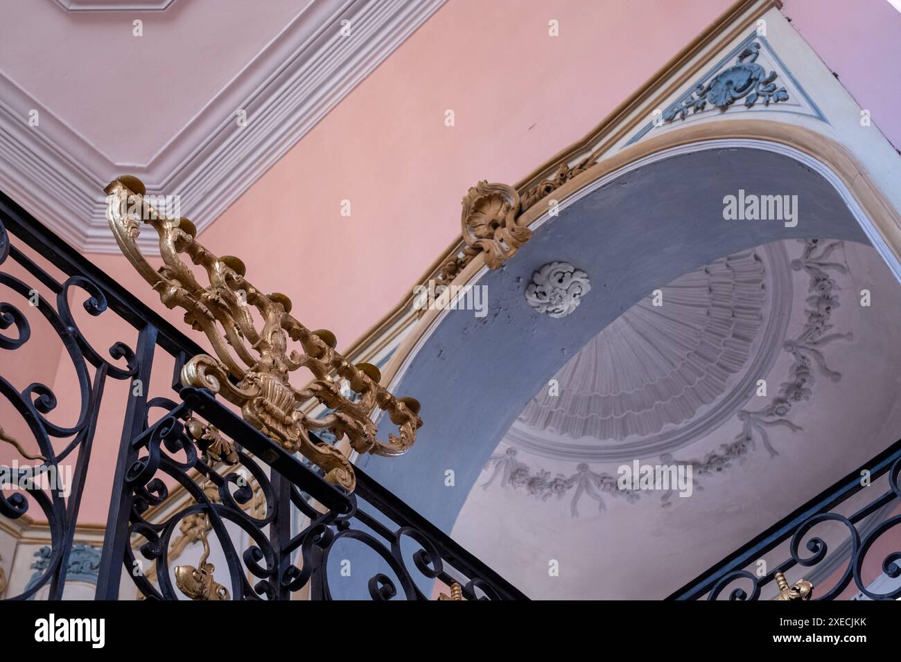 France. The highly ornate historic 18th century Cavaillon synagogue ...