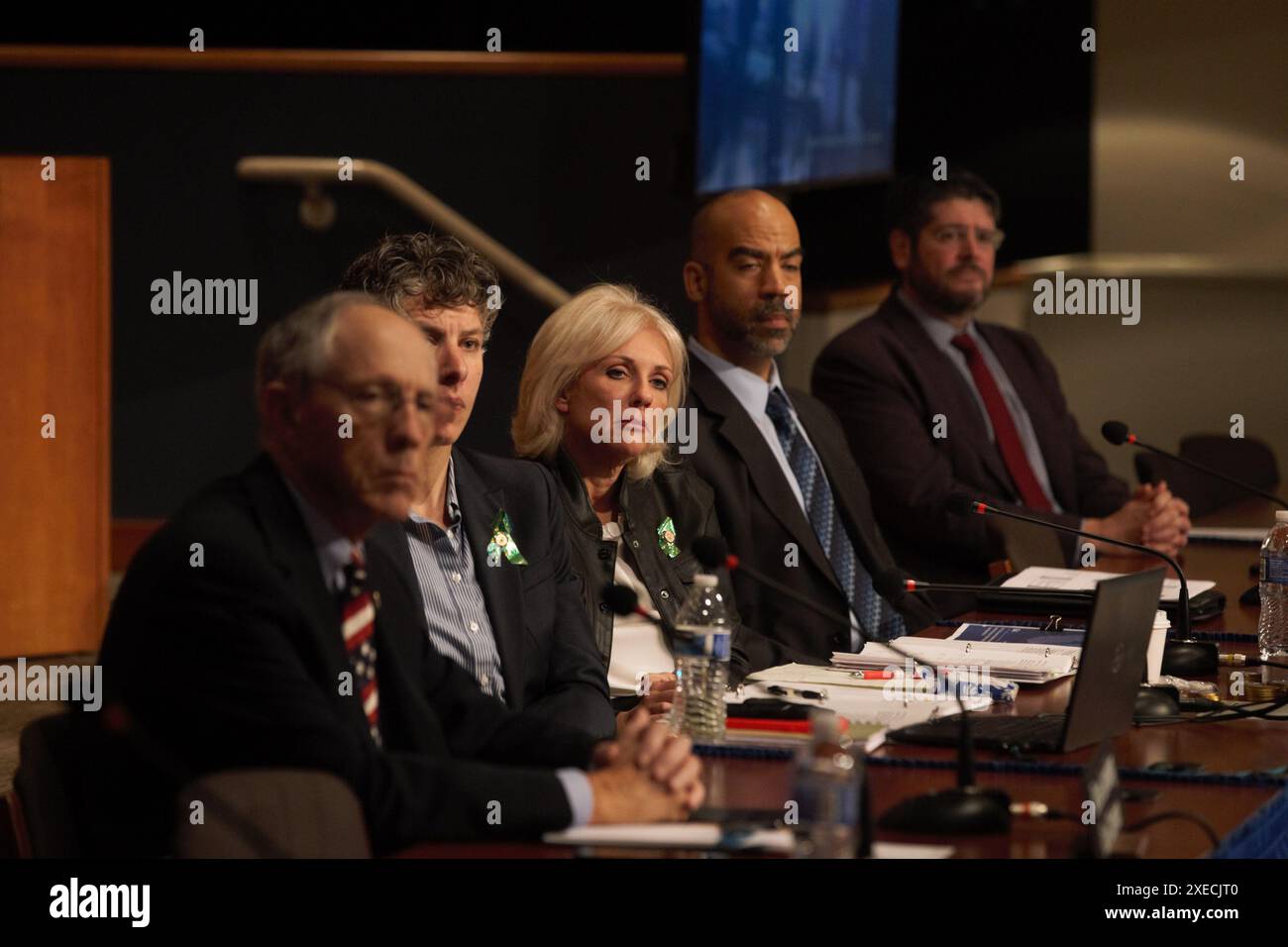 WASHINGTON (Dec. 6, 2023) — (Left to right) Bruce Landsberg, Sara Puro ...