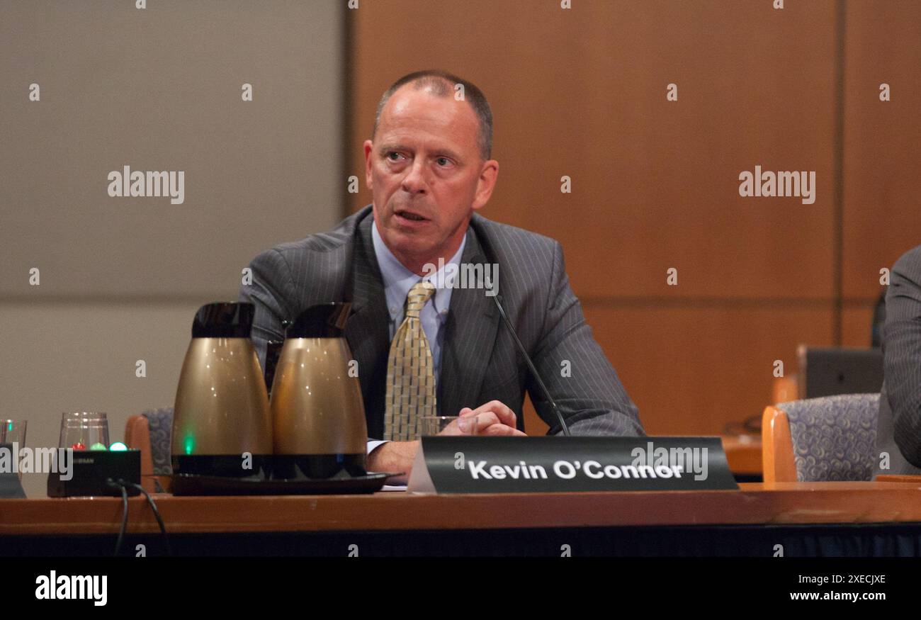 Panelist Kevin O'Connor, New Jersey Transit, Rail, answers questions ...