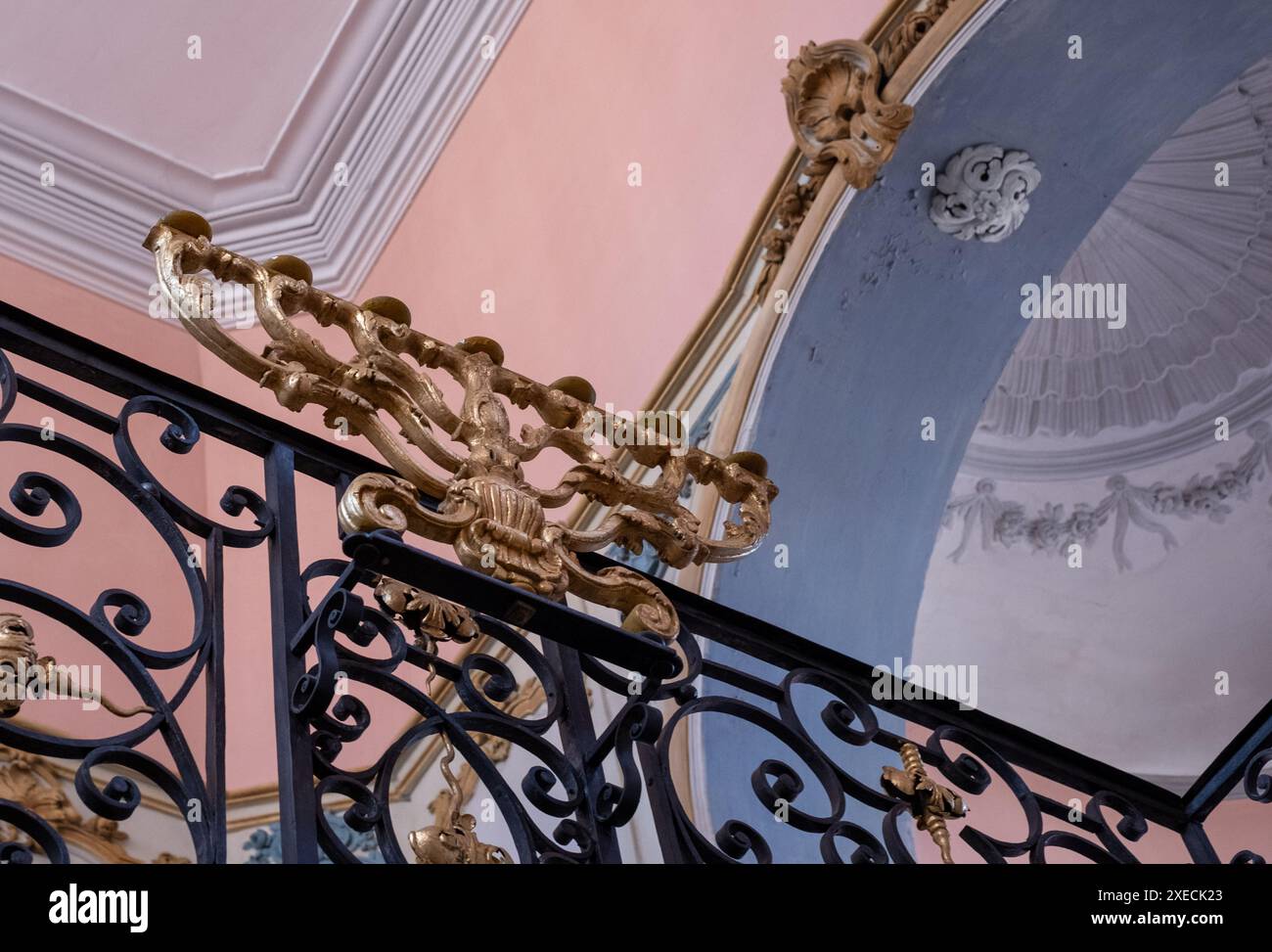 France. The highly ornate historic 18th century Cavaillon synagogue ...