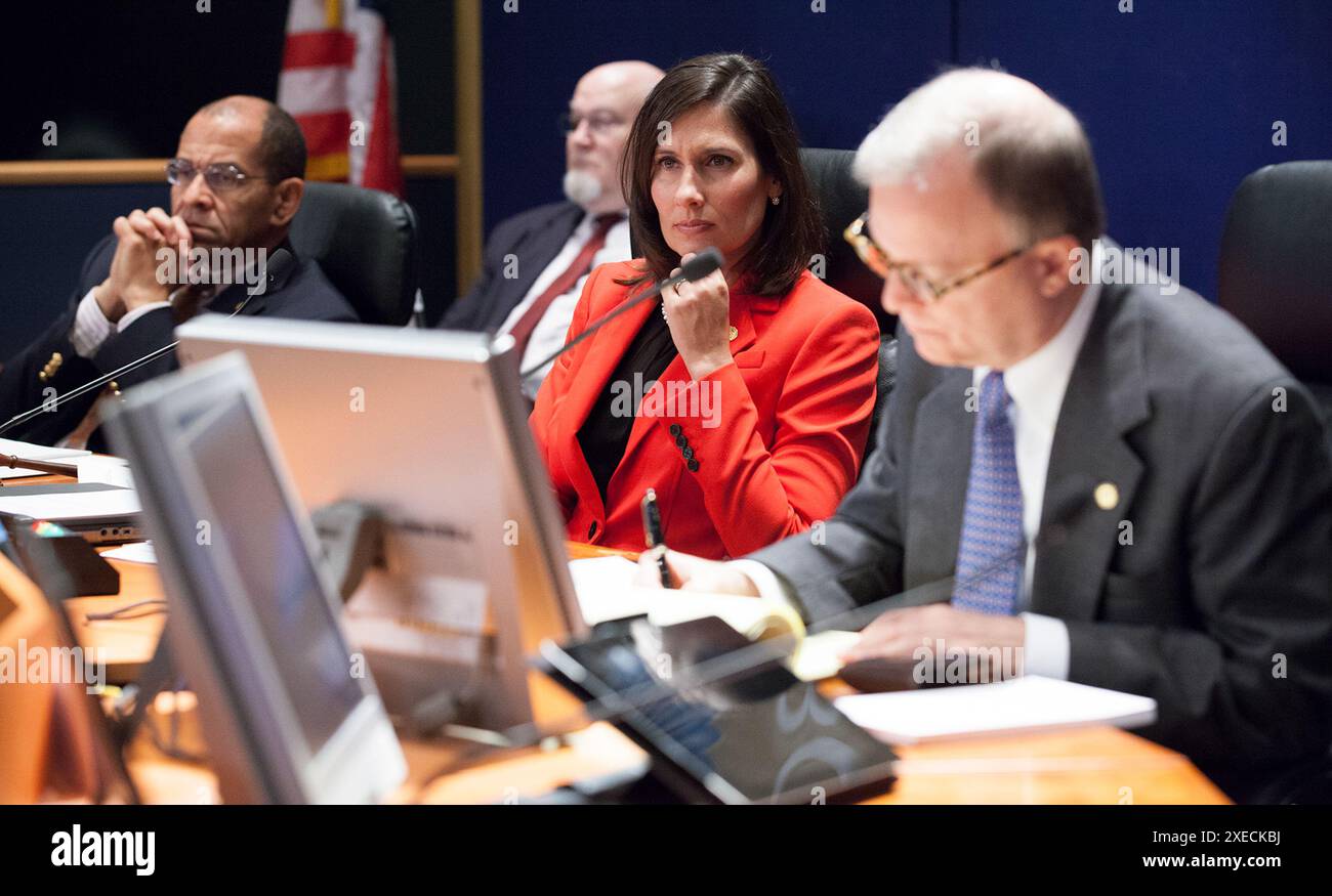 NTSB Board members Deborah Hersman, Robert Sumwalt, and Christopher ...