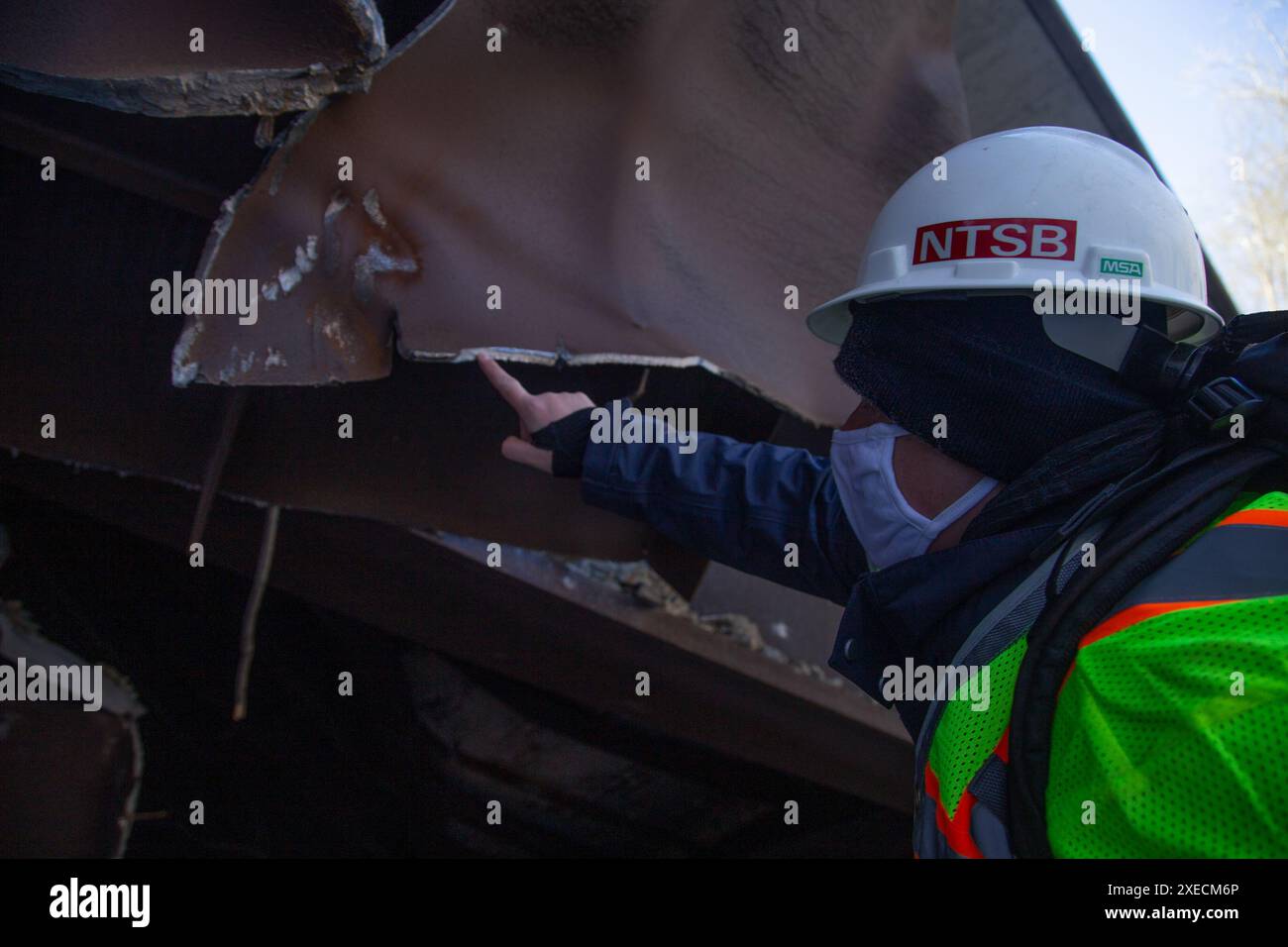 Pittsburgh, PA Bridge Collapse Stock Photo - Alamy