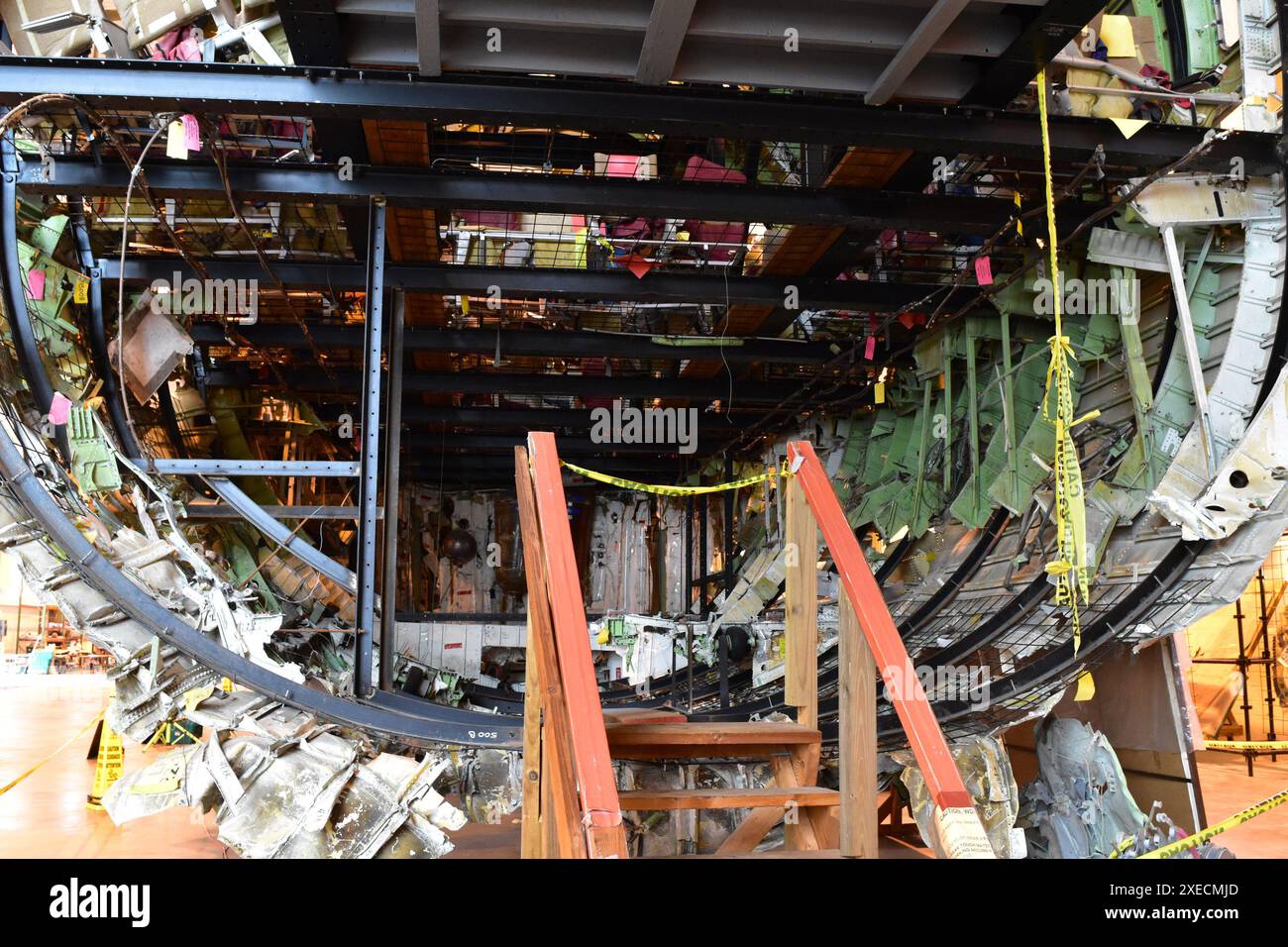 TWA flight 800 Reconstruction Stock Photo - Alamy