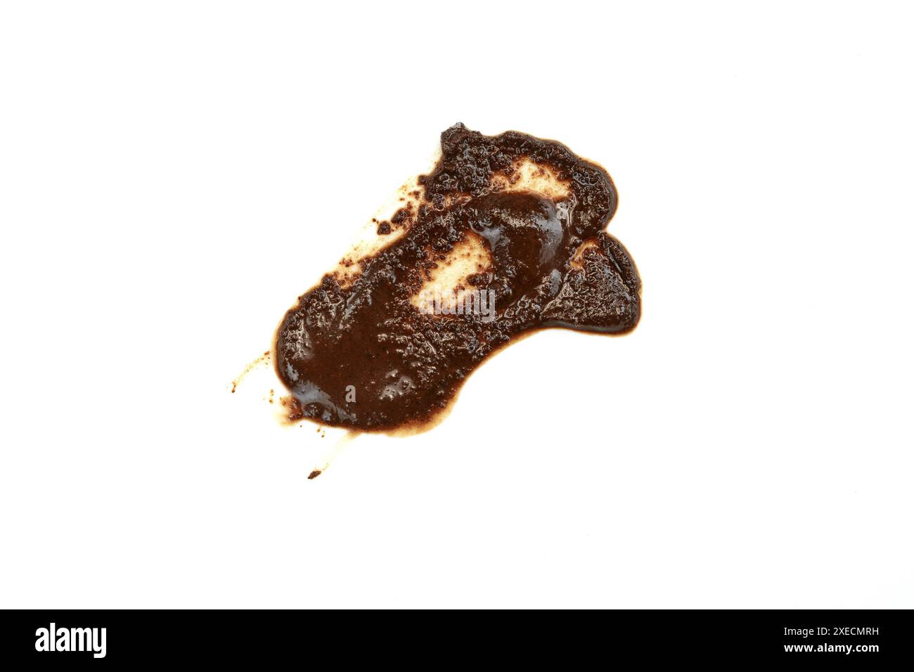 Sample of body scrub on white background. Coffee scrub sample on white ...