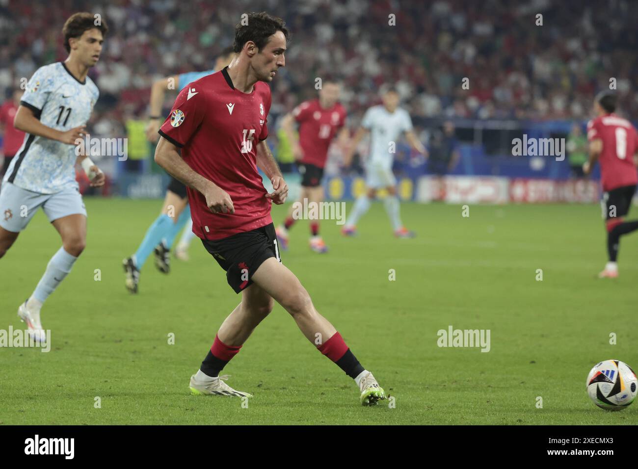Gelsenkirchen, Germany June 26, 2024, Giorgi Gvelesiani of Georgia ...