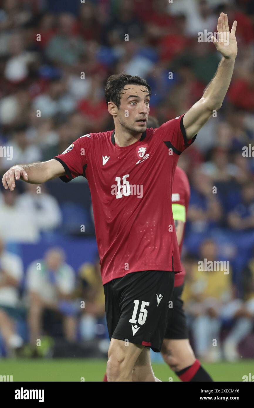 Gelsenkirchen, Germany June 26, 2024, Giorgi Gvelesiani of Georgia ...