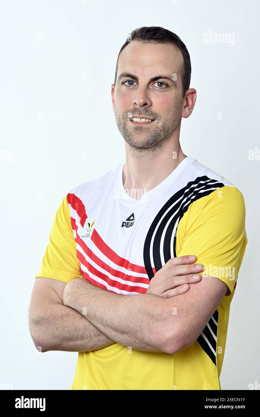 Brussels, Belgium. 27th June, 2024. Nicolas De Matos poses for the photographer during a ...