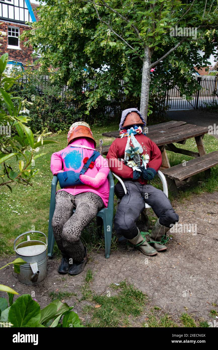 Amusing garden characters Stock Photo - Alamy