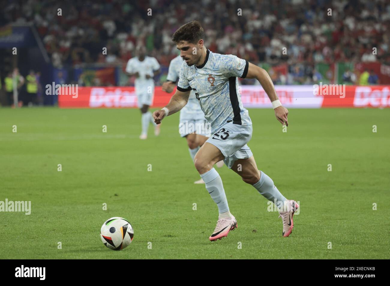 Gelsenkirchen, Germany June 26, 2024, Pedro Neto of Portugal during the ...