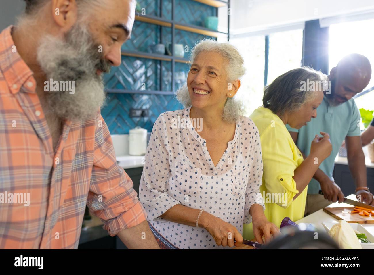 Diverse group seniors enjoying in hi-res stock photography and images ...