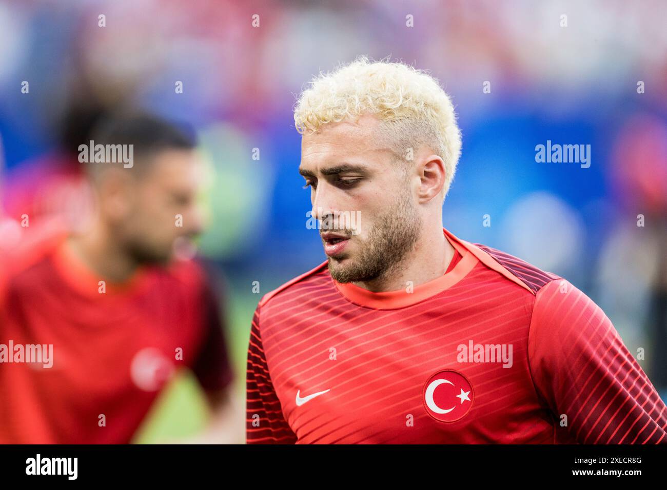 Hamburg, Germany. 26th June, 2024. Baris Yilmaz of Turkey is warming up ...