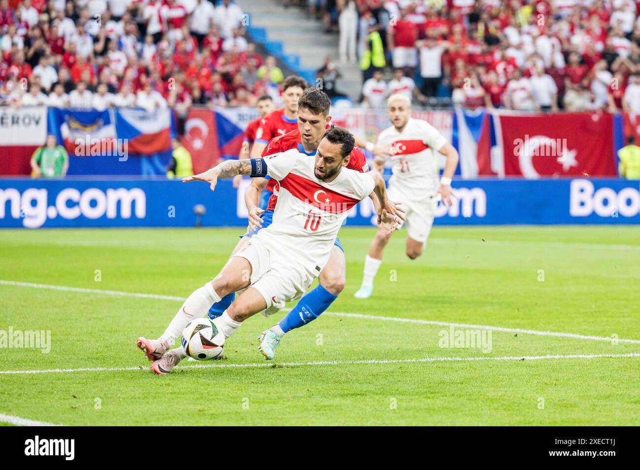 Hamburg, Germany. 26th June, 2024. Hakan Calhanoglu (10) of Turkey seen ...