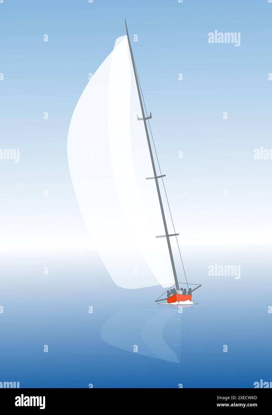 Fair weather sailing Stock Photo - Alamy