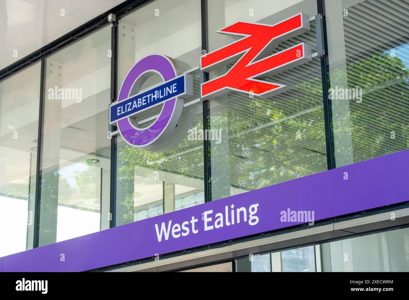LONDON- JUNE 18, 2024: West Ealing Station in West London. New station ...