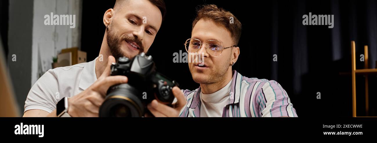 Image two handsome men hi-res stock photography and images - Alamy