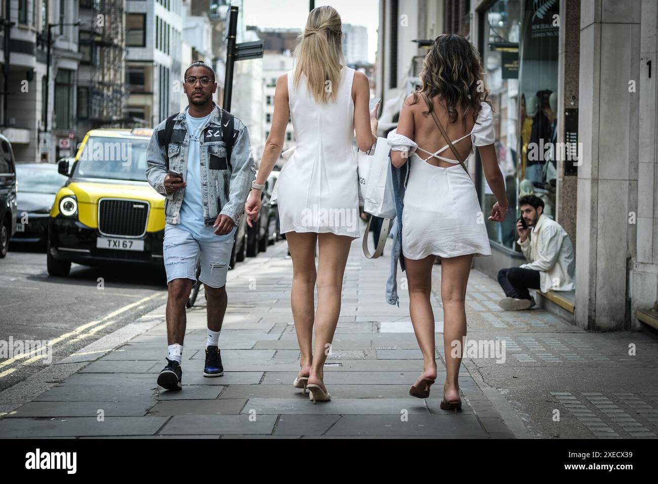LONDON- JUNE 17, 2024: Regent Street shopping street scene. Landmark ...