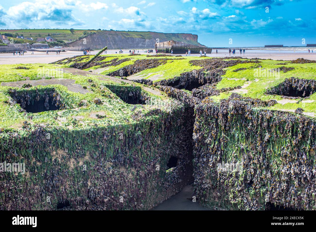 Explore the historic remains of Mulberry B on Gold Beach, Arromanches ...