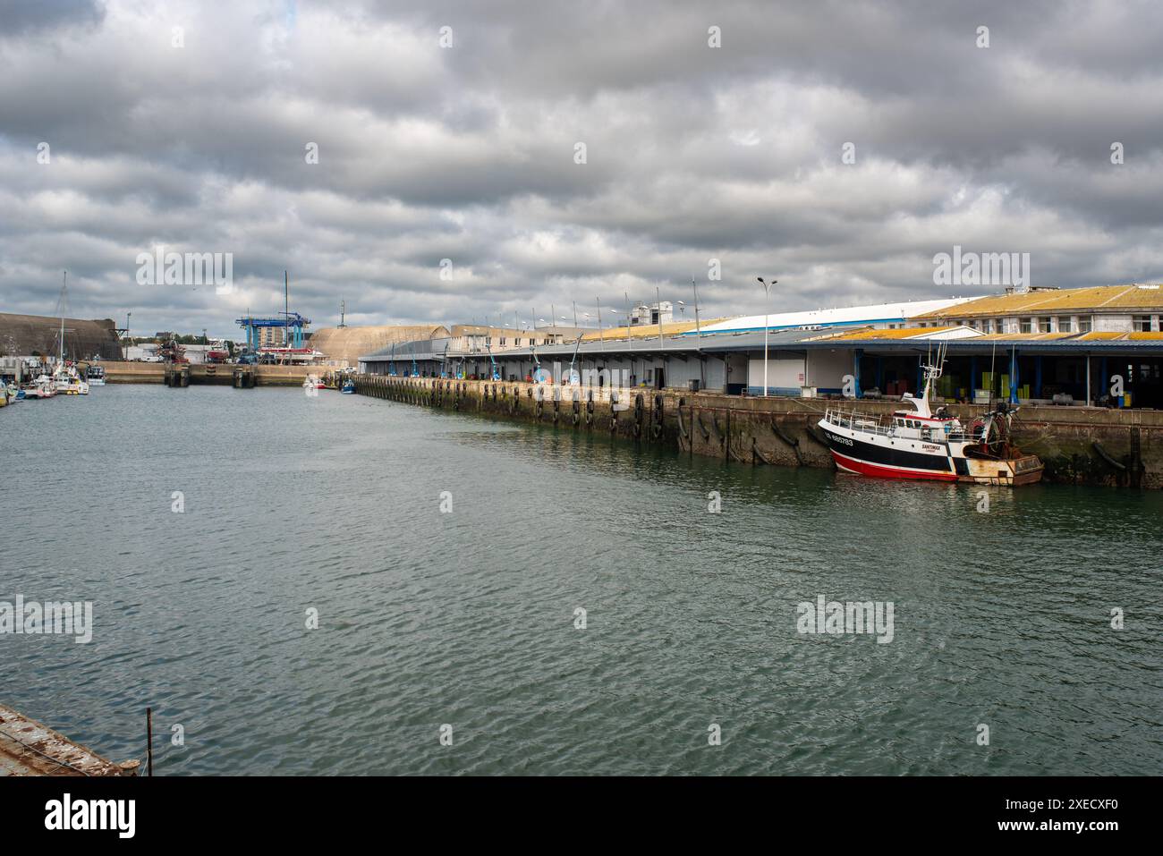 Historic World War II German submarine base in Lorient, Brittany ...