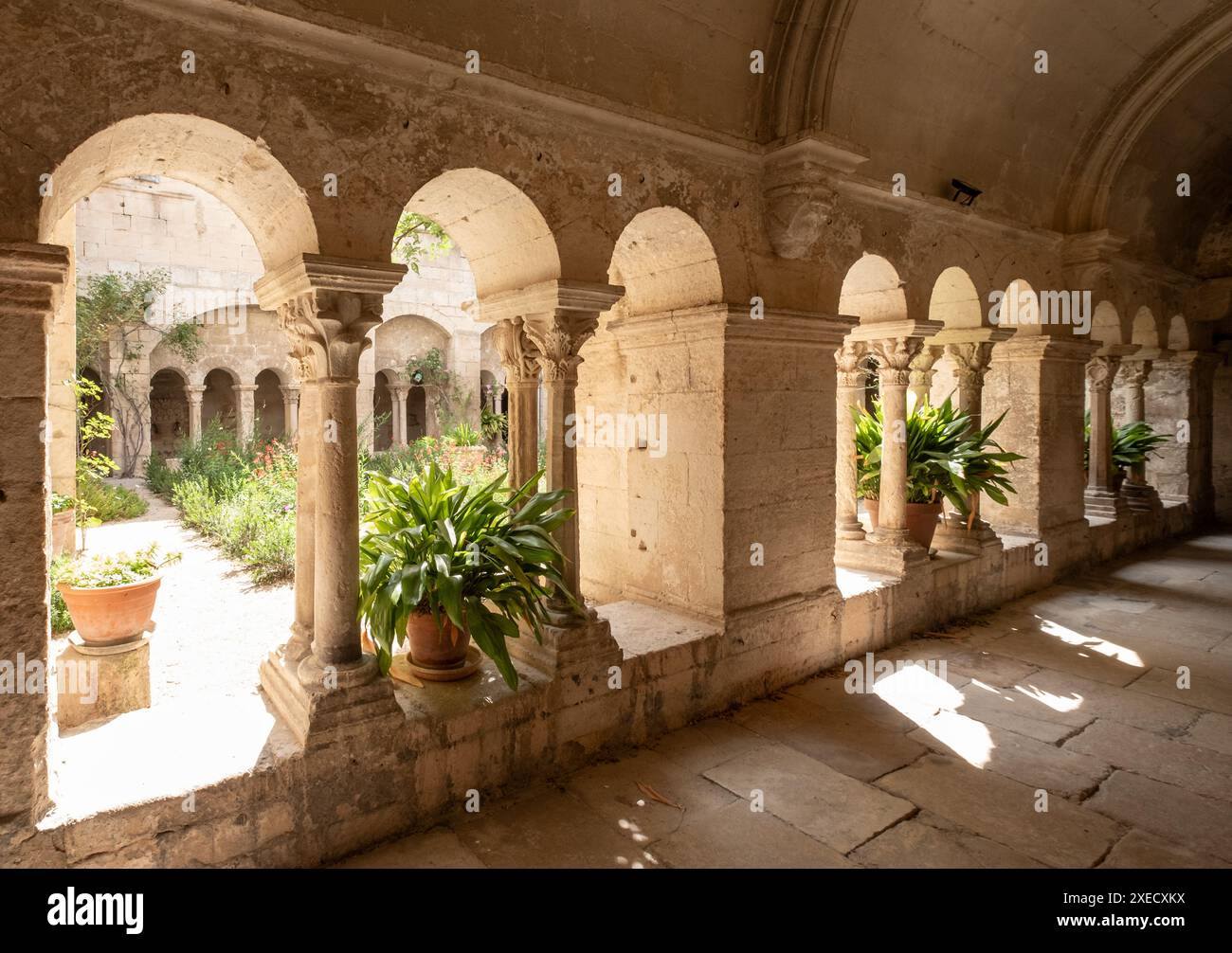 Saint-Rémy-de-Provence, France. Cloisters at the Monastery of Saint ...