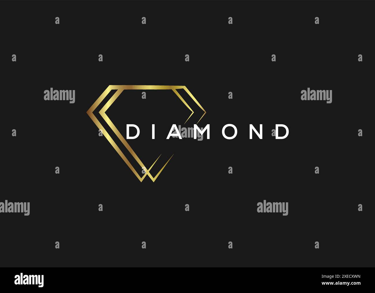 Diamond logo hi-res stock photography and images - Alamy