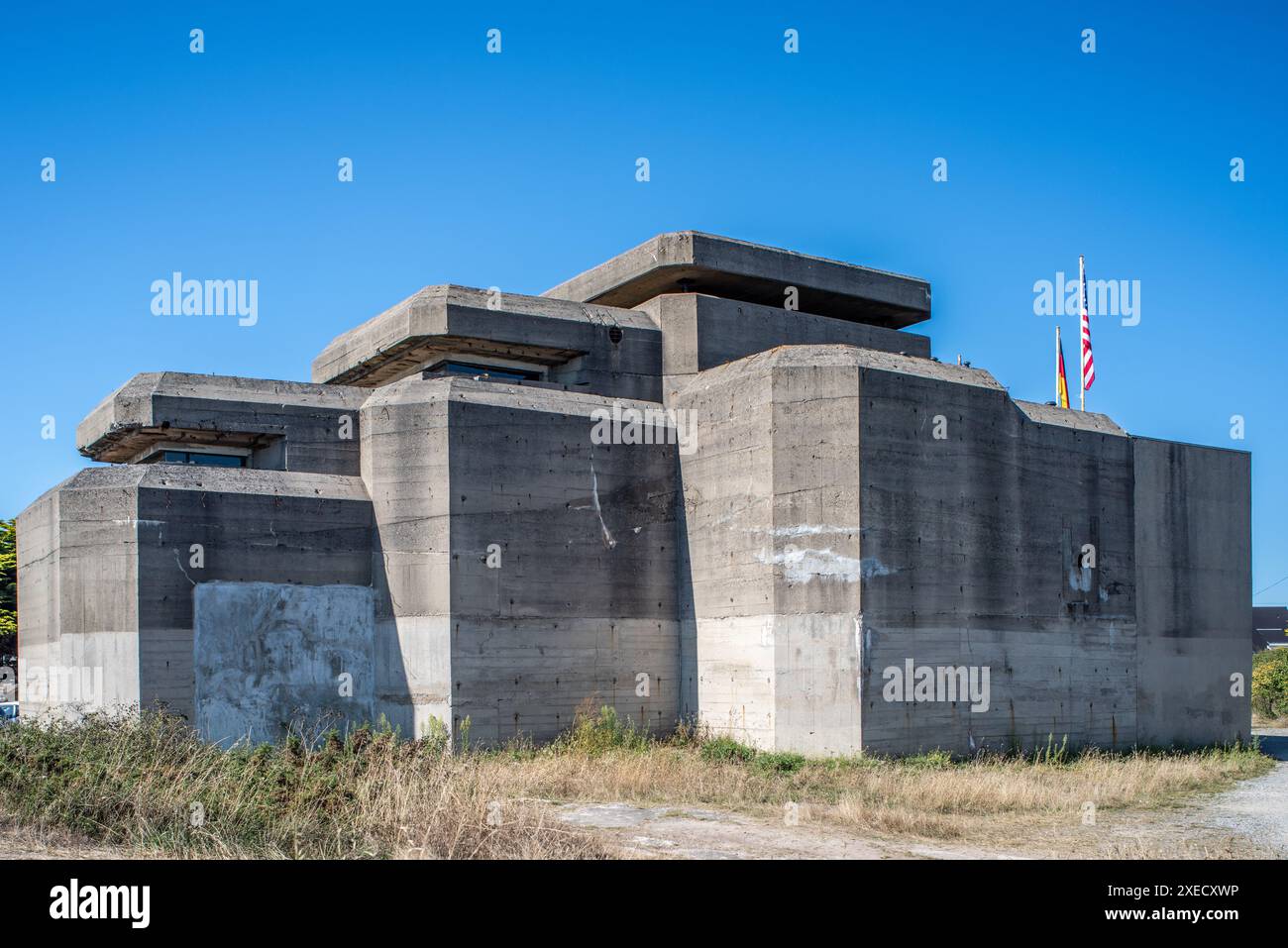 Exterior view of the Grand Bunker former German Command and Fire ...